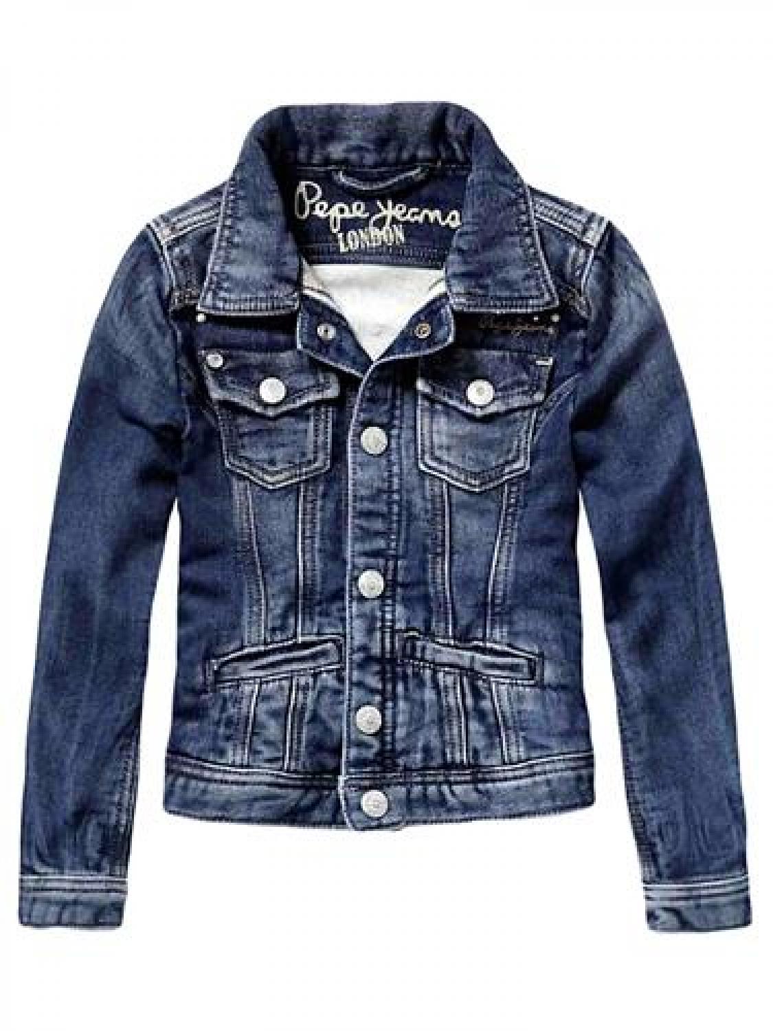 PEPE JEANS Kids Sweat Jacket Jeans Look denim for girls | NICKIS.com