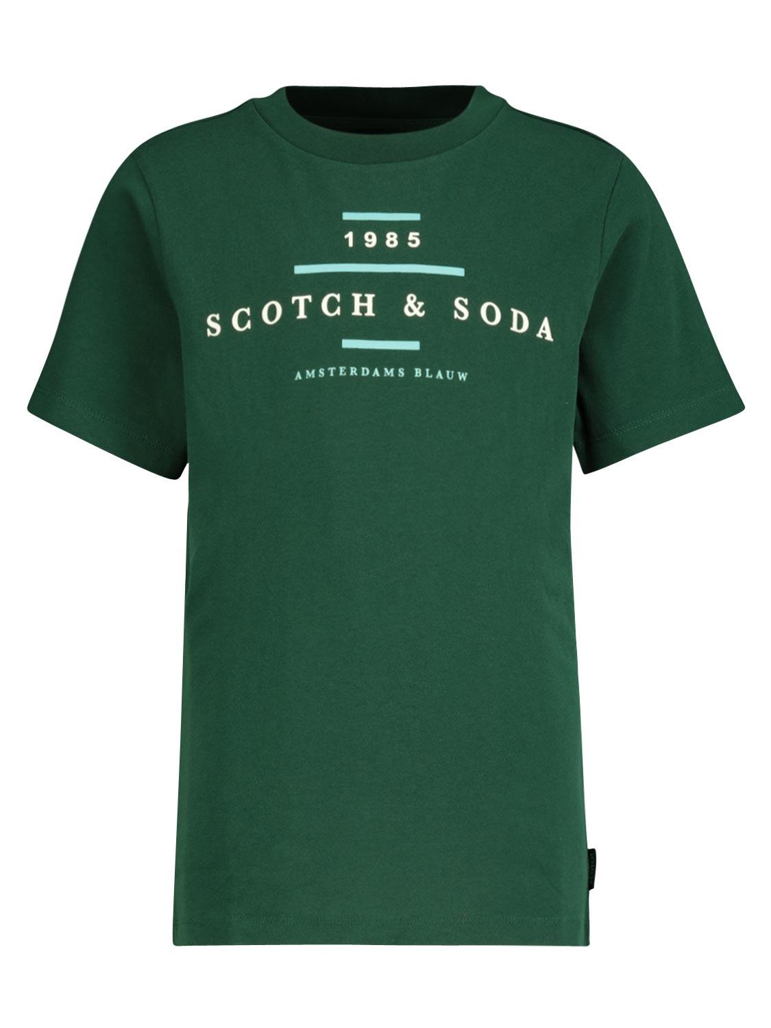 SCOTCH & SODA t-shirt green for boys | NICKIS.com