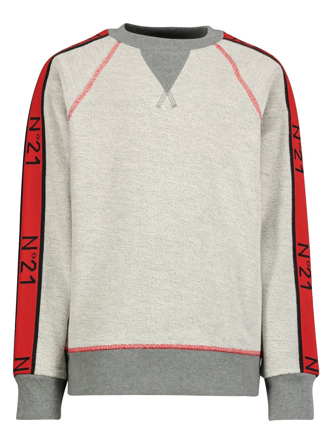 N°21 Sweatshirt Grey for boys | NICKIS.com