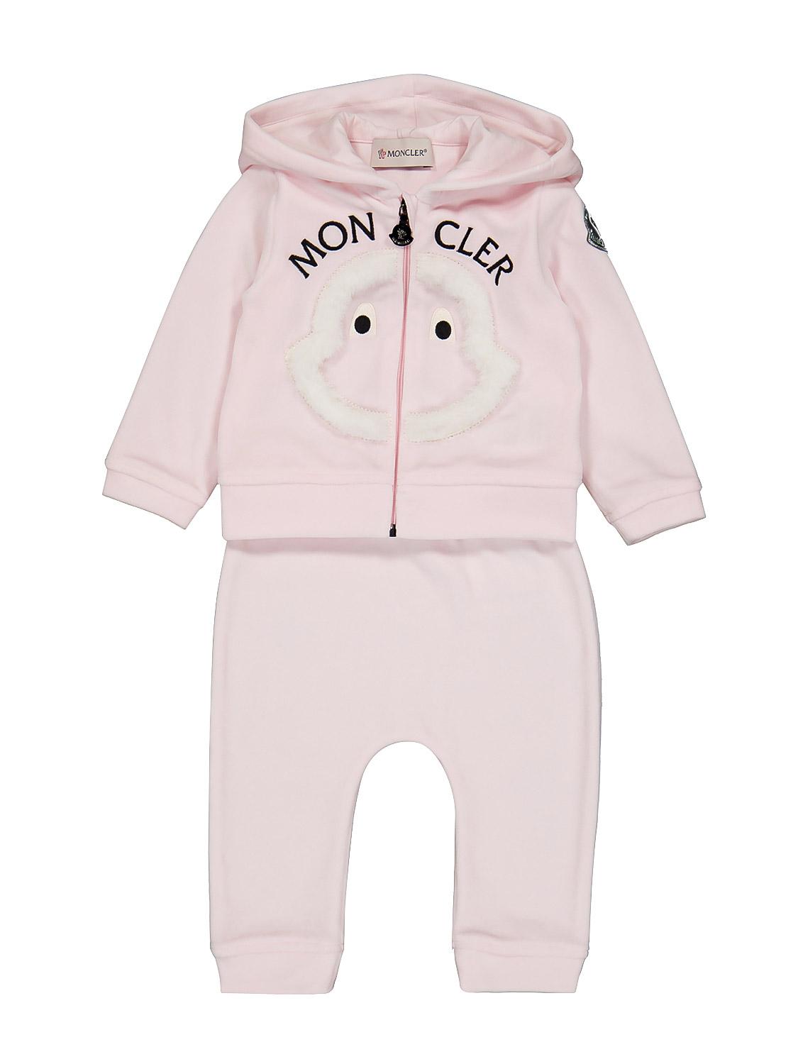MONCLER ENFANT clothing set rose for girls | NICKIS.com