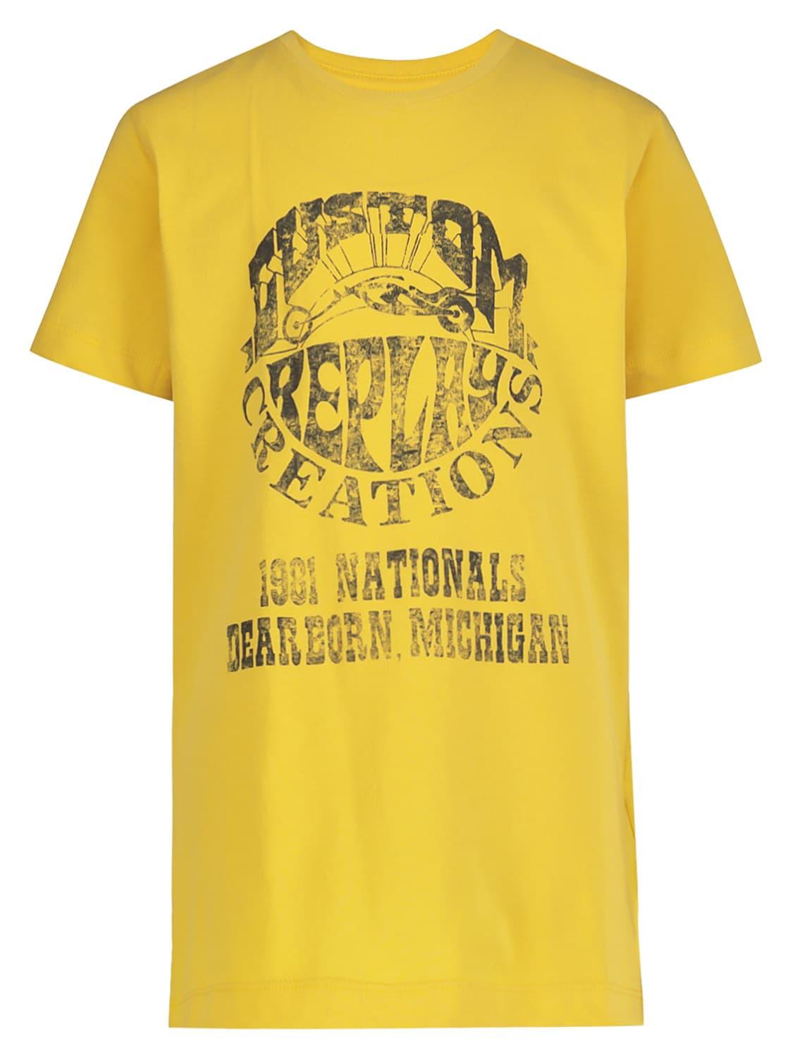 REPLAY & SONS t-shirt Yellow for boys | NICKIS.com