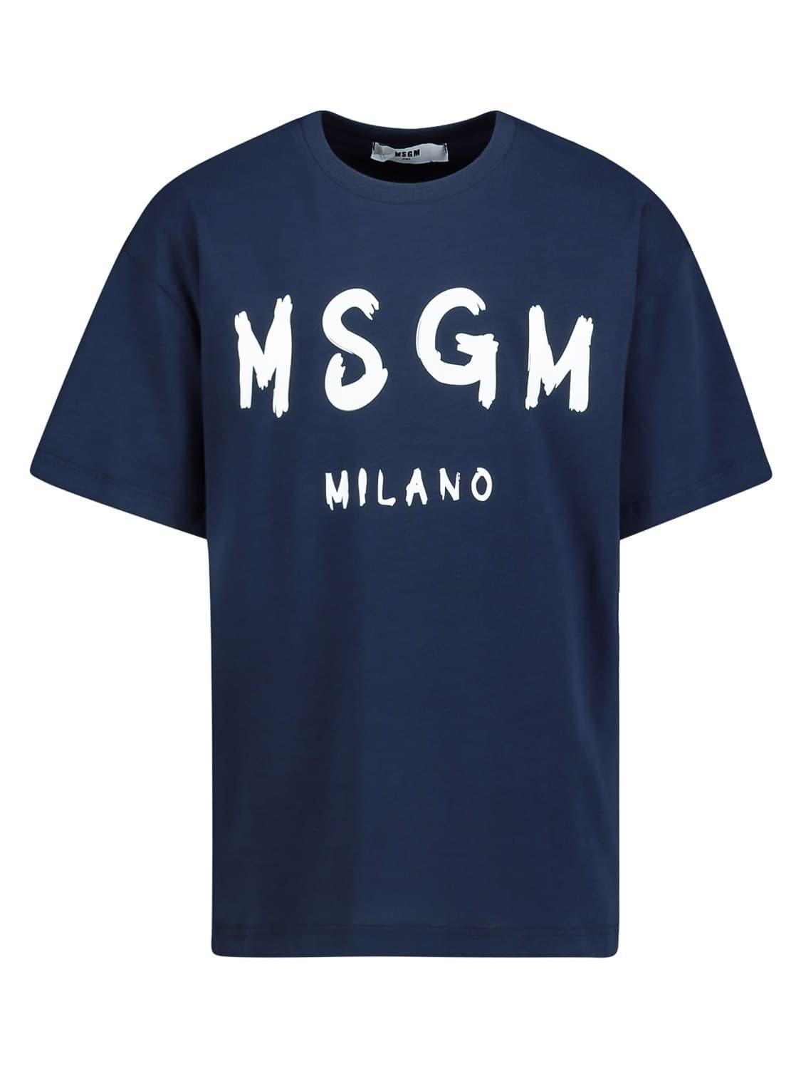 MSGM t-shirt Blue | NICKIS.com