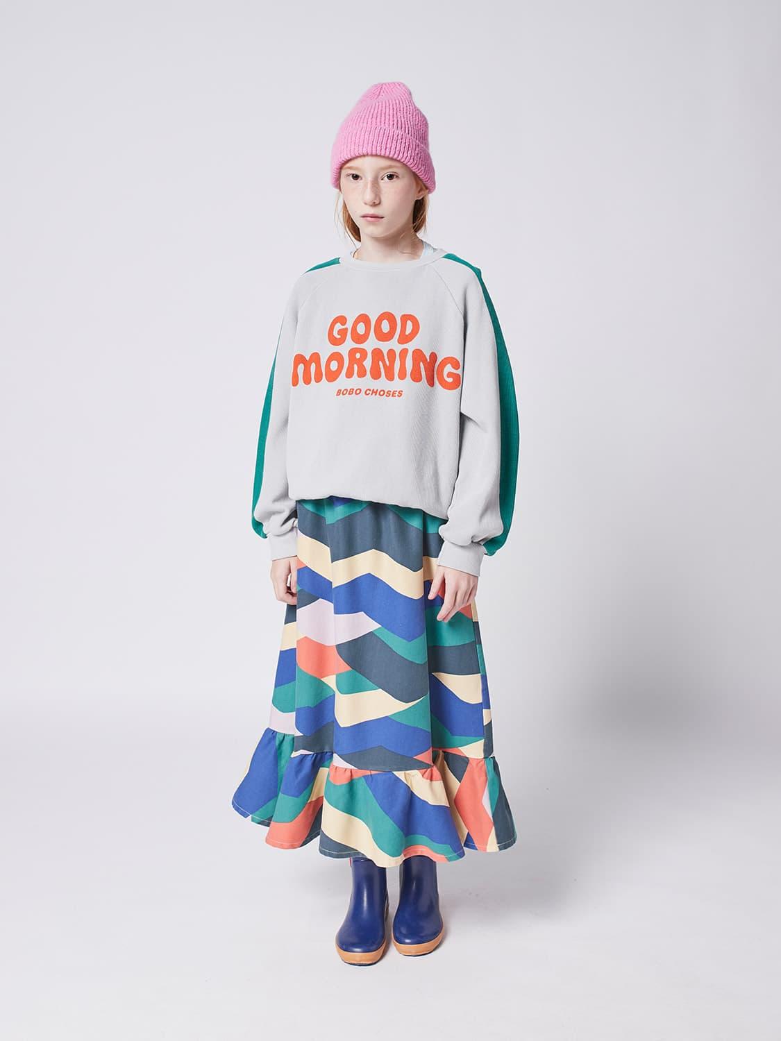 BOBO CHOSES Sweatshirt Good Morning Grey | NICKIS.com