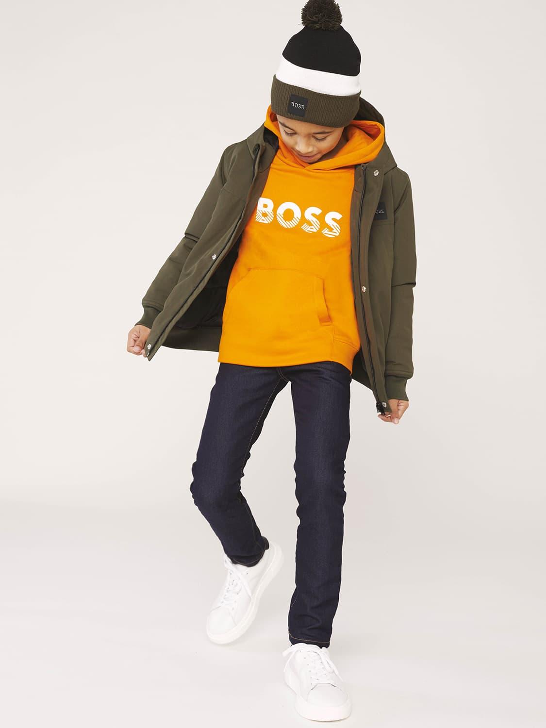 BOSS winter jacket Green for boys | NICKIS.com