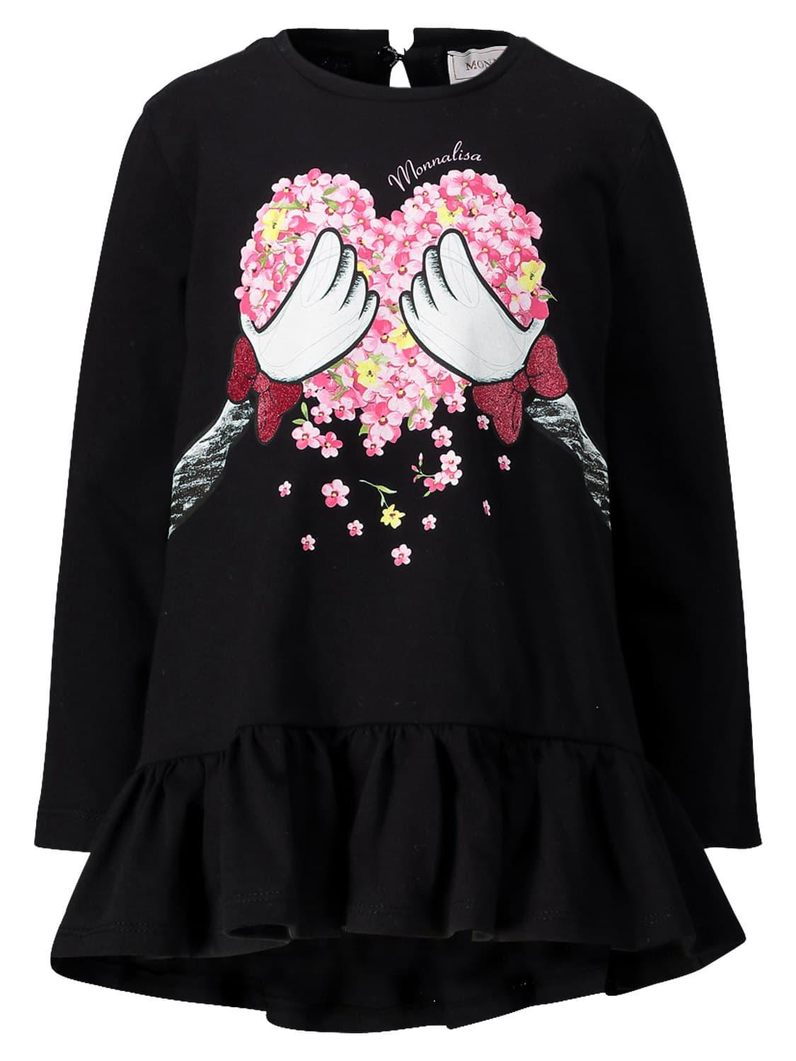 MONNALISA dress Black for girls | NICKIS.com