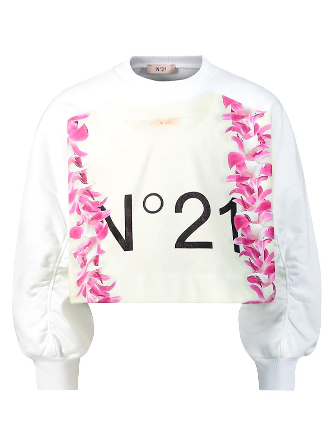 N°21 Sweatshirt White for girls | NICKIS.com