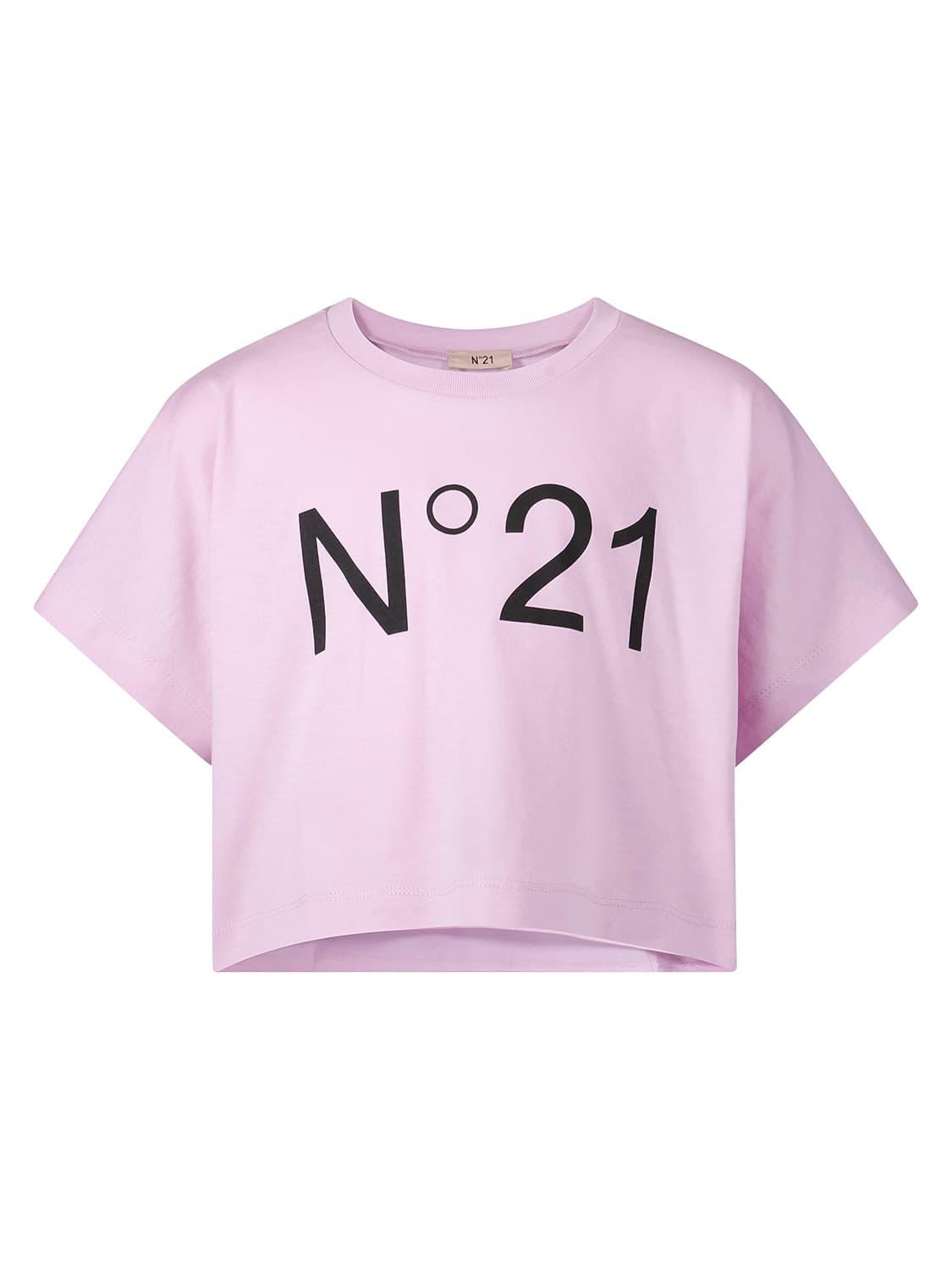 N°21 t-shirt Pink for girls | NICKIS.com