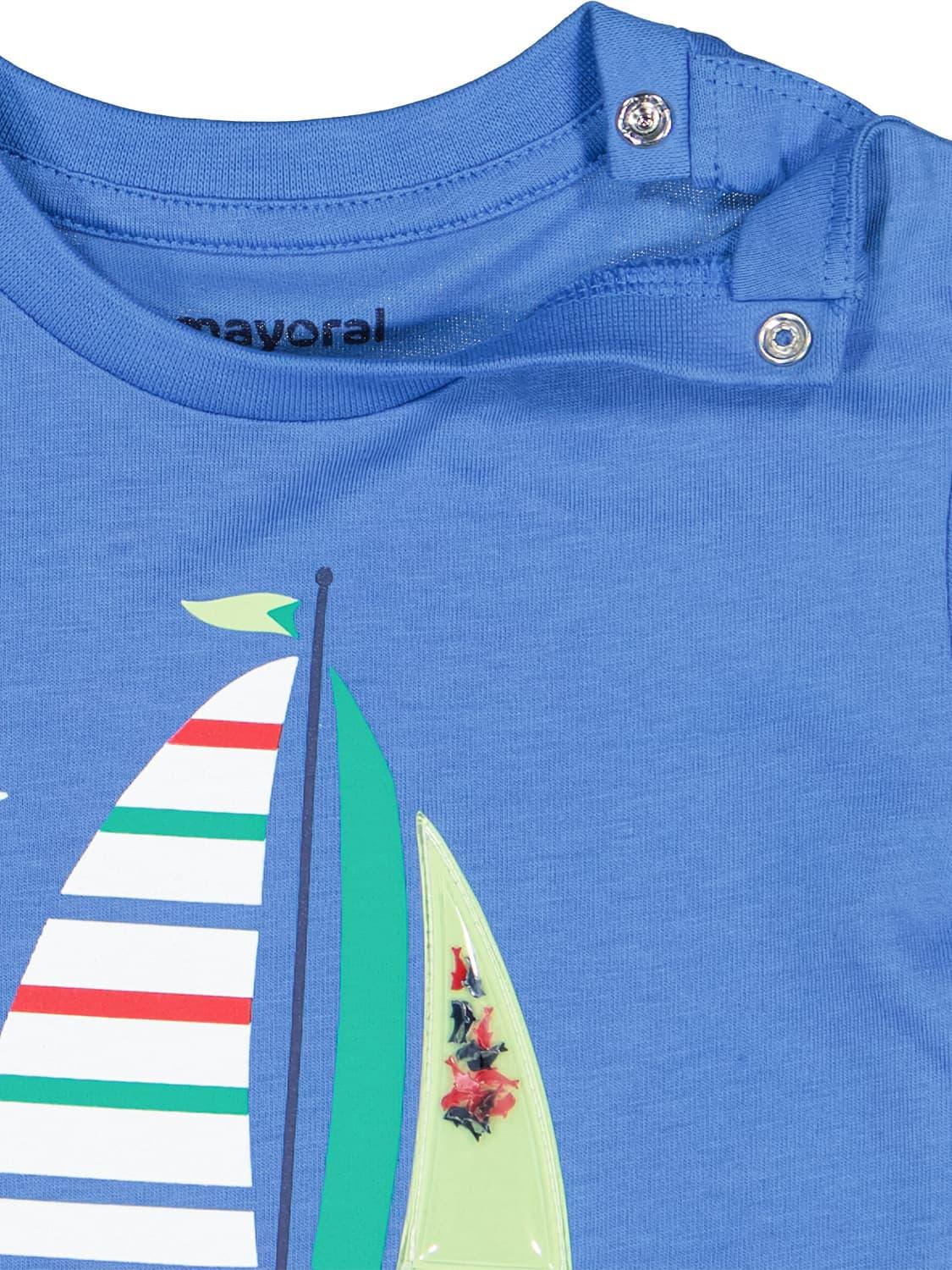 MAYORAL T shirt Blue For Boys NICKIS MAYORAL T shirt Blue For Boys NICKIS