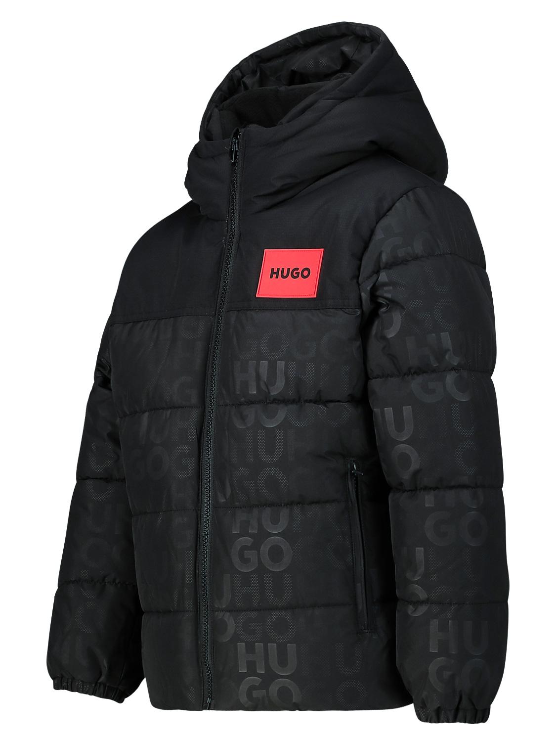 HUGO winter jacket Black for boys | NICKIS.com